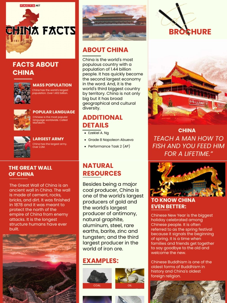 40-character for China brochure facts | PDF | China | World Politics