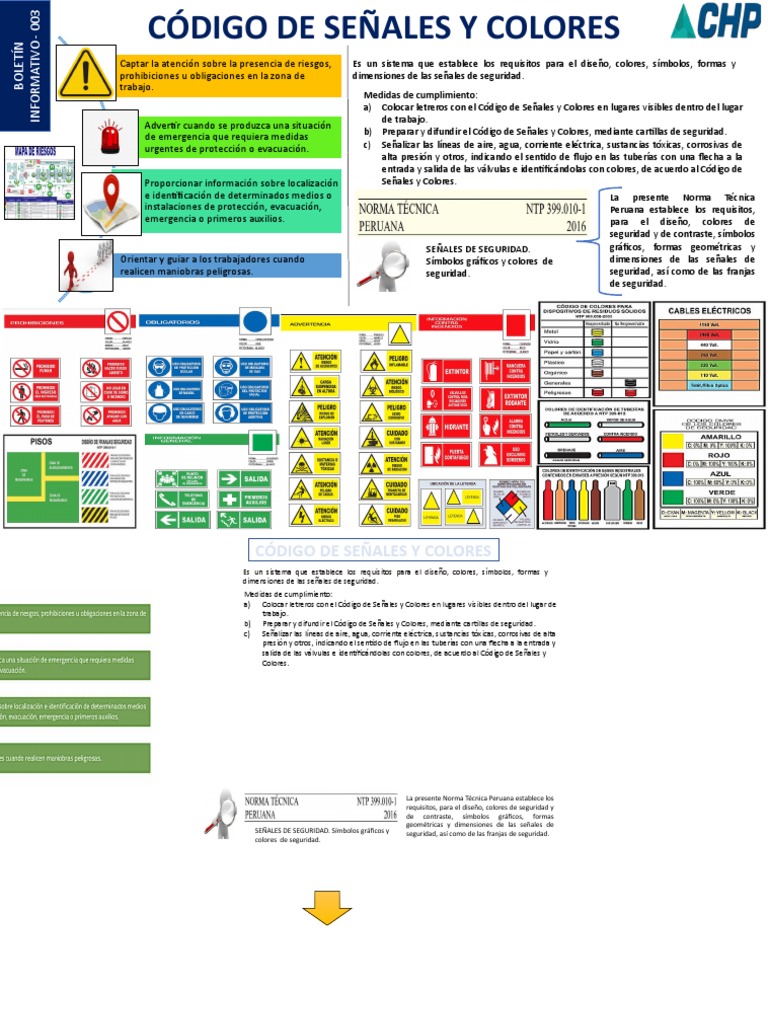 Código de Señales y Colores - CHP | PDF