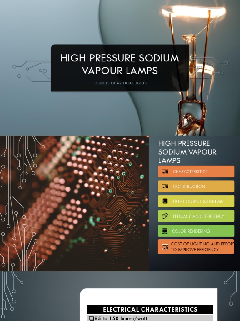 High Pressure Sodium Vapor Lamp | PDF | Glass Applications ...