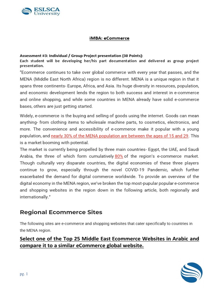 Ecommerce Group Project | PDF | E Commerce | Retail