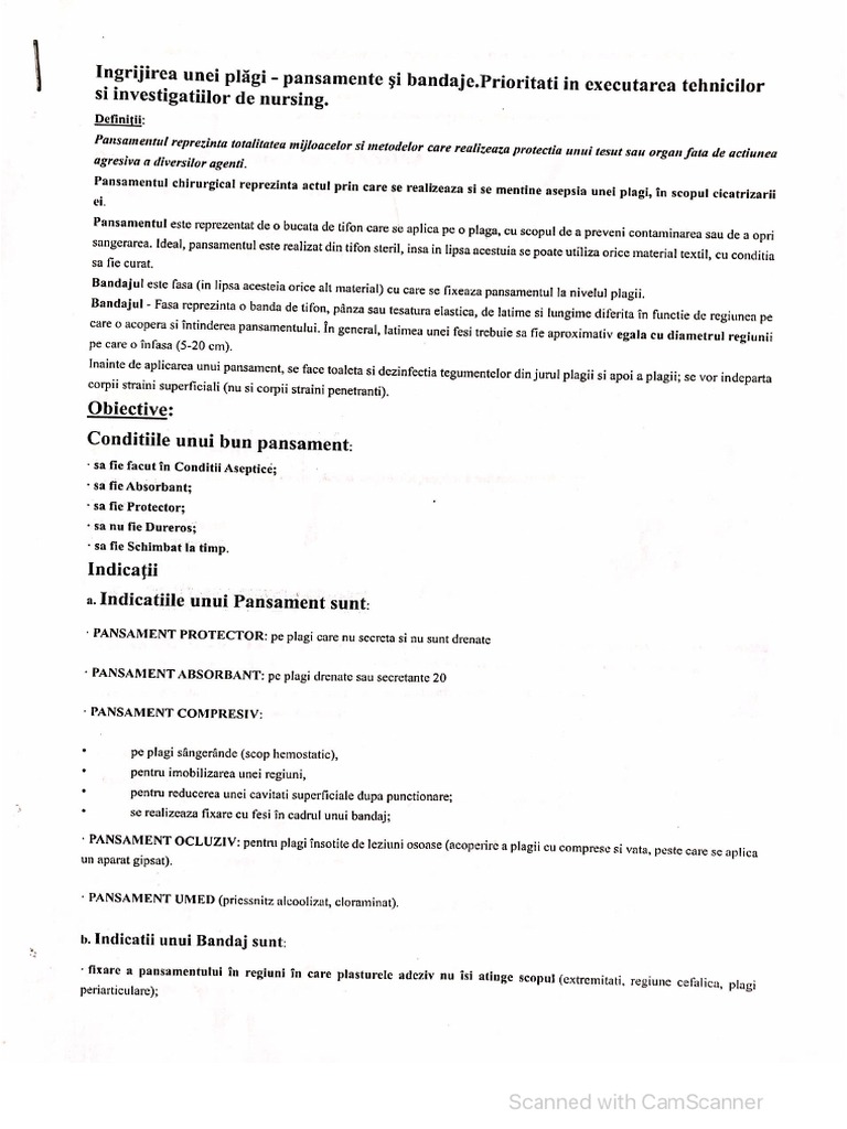 Pansamente & Bandaje | PDF