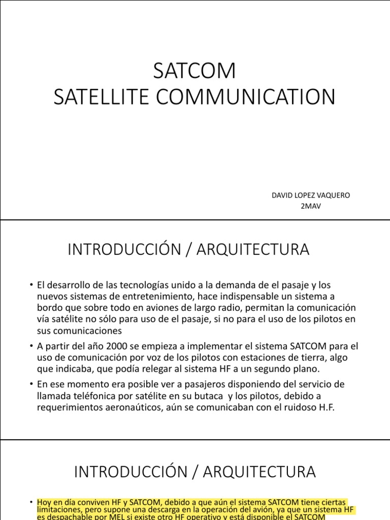 Satcom | PDF | Satélite de Comunicaciones | Satélite