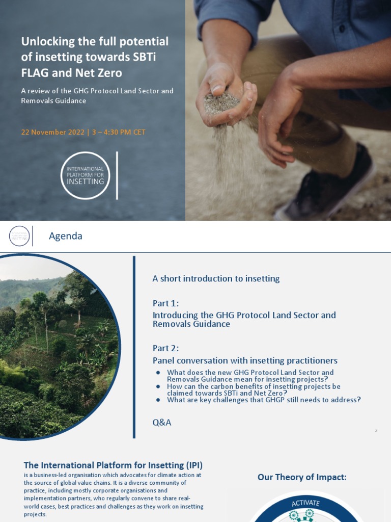 GHGP Land Sector Guidance - Insetting | PDF | Economies | Environmental ...