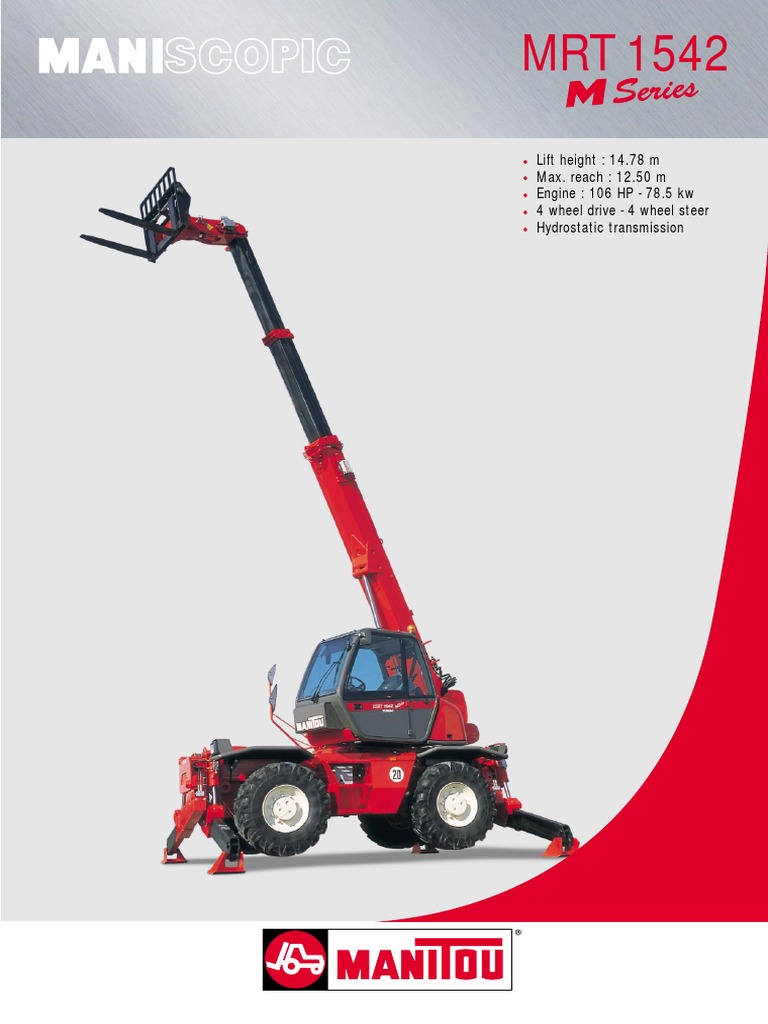Manitou MRT 1542 | PDF | Vehicles | Car Body Styles