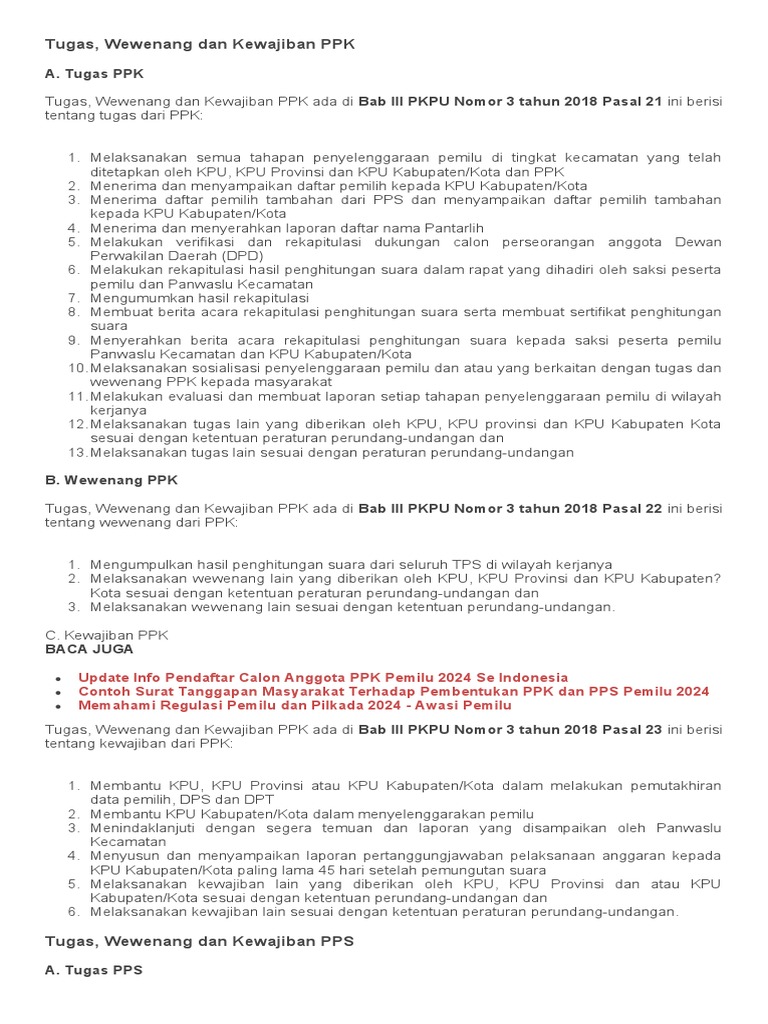 Tugas Dan Wewenang PPK | PDF