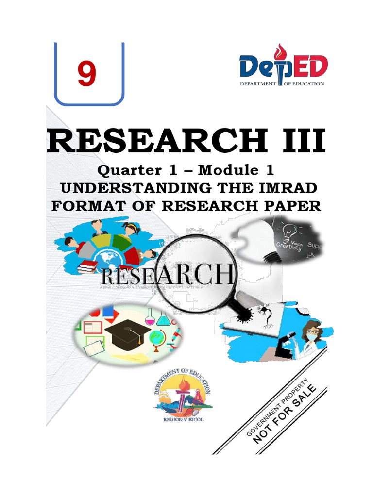 SLM 1 Grade 9 Research 1st Quarter Understanding The IMRAD Format of ...