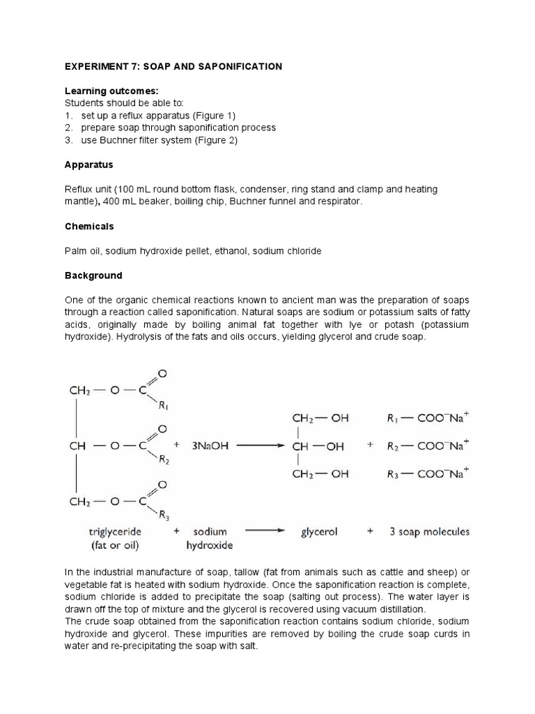 Asc0305 Lab Manual - Exp 7 | PDF | Sodium Hydroxide | Soap