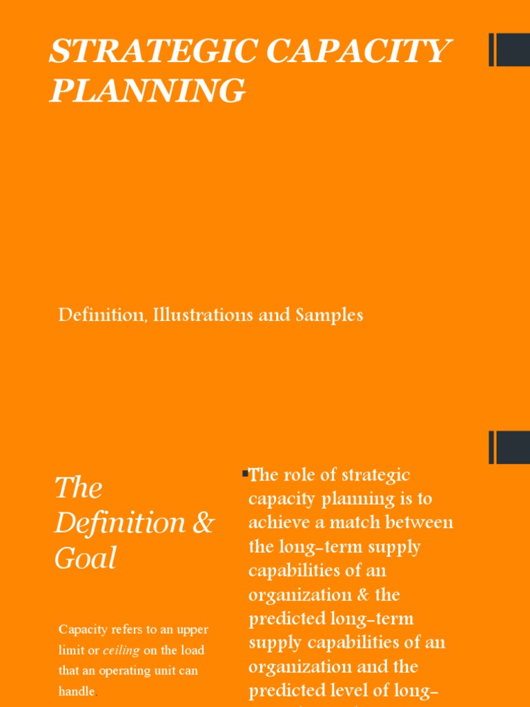 Strategic Capacity Planning | PDF | Business Process | Economies