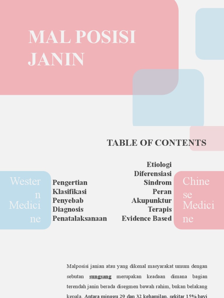 Malposisi Janin | PDF