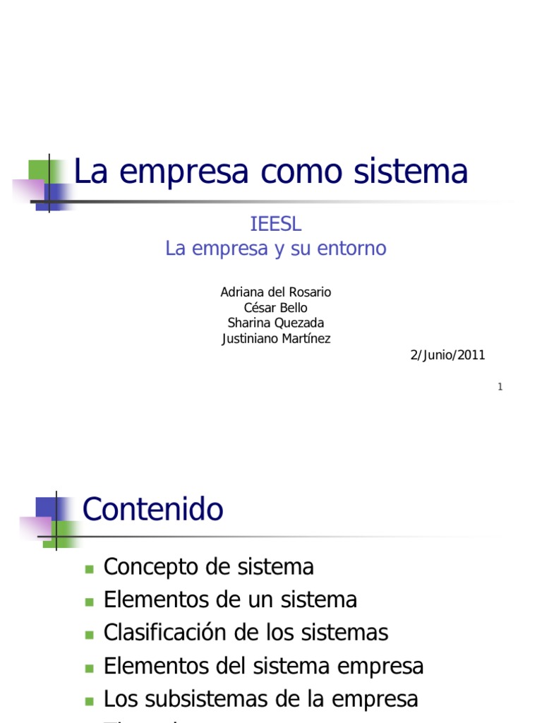 La Empresa Como Sistema | PDF