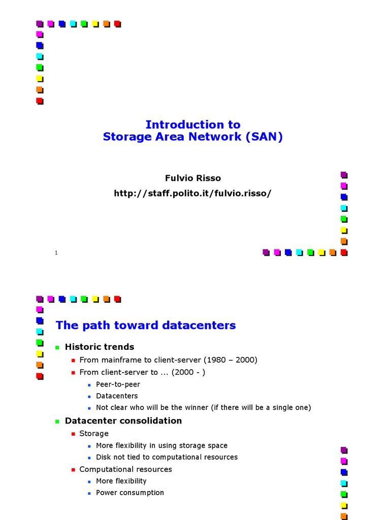 Introduction to Storage Area Networks | PDF | Computer Network | Ethernet