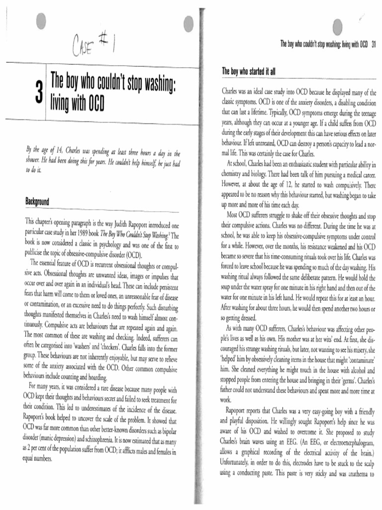 Ocd Case Study | PDF