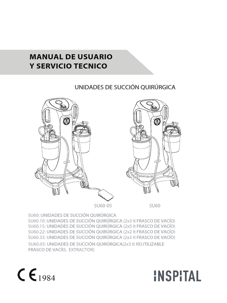 6 Manual Aspiradores Quirurgicos Su60.15 | PDF | Frecuencia de radio ...