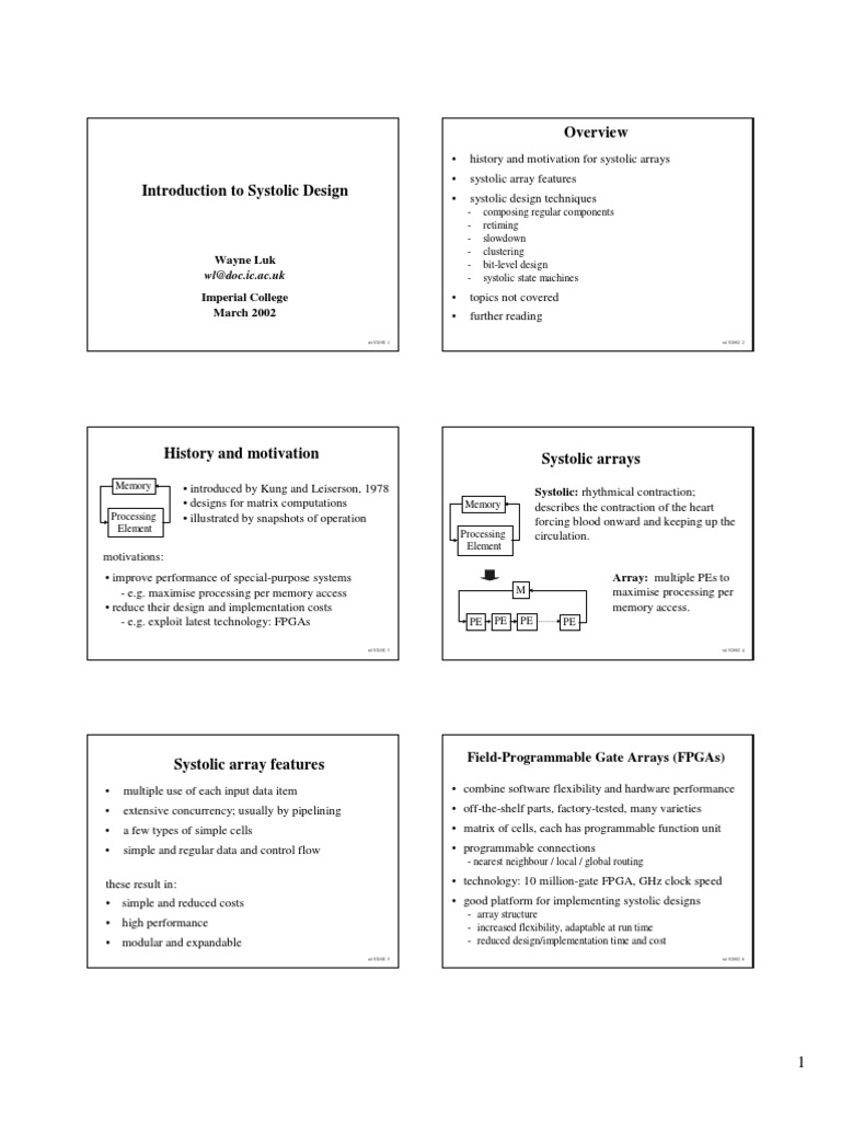 Wayne Luk Imperial College March 2002: Wl@doc - Ic.ac - Uk | Download ...