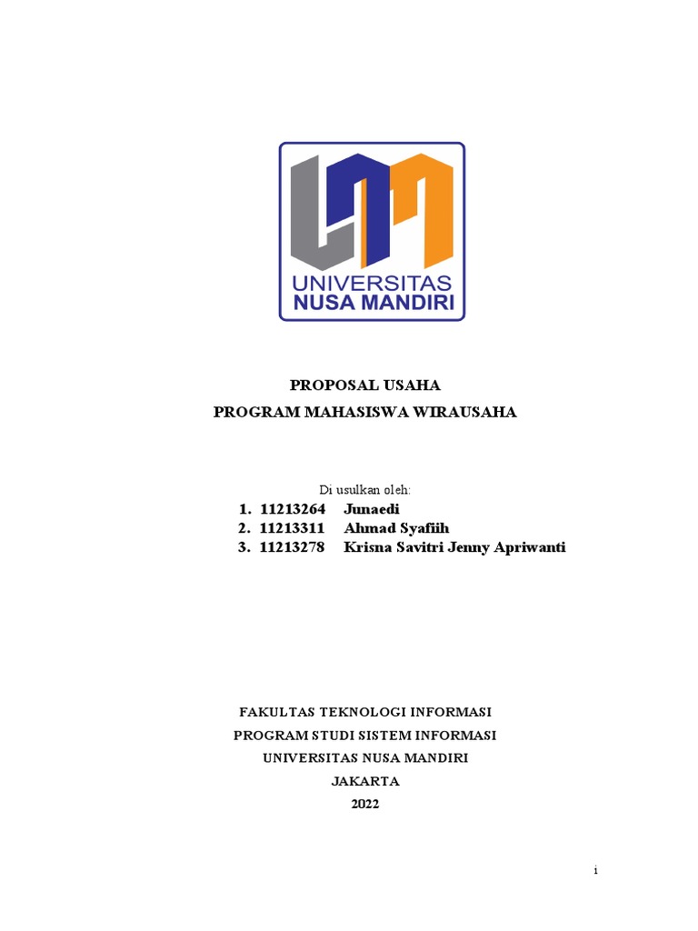 Proposal P2MW 2022 Junaedi | PDF | Bisnis