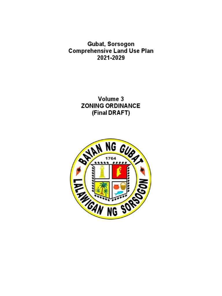 CLUP GUbat Volume 3 Zoning Ordinance 2021 2 | PDF | Natural Environment