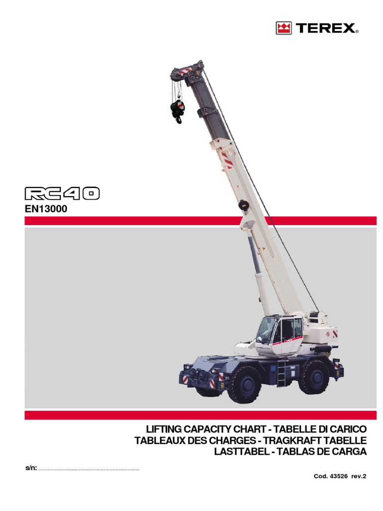 RC40-43526 - Rev02 EN13000 | PDF | Crane (Machine) | Beam (Structure)