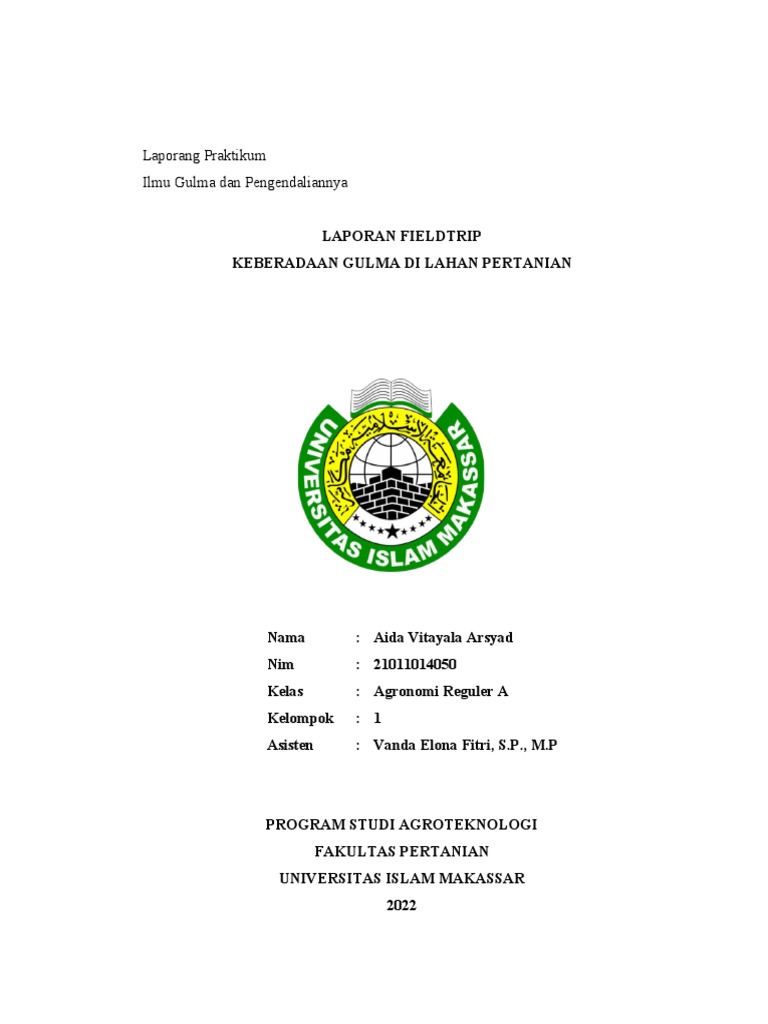 Laporan Gulma di Lahan Pertanian | PDF | Kesehatan Holistik | Sains ...