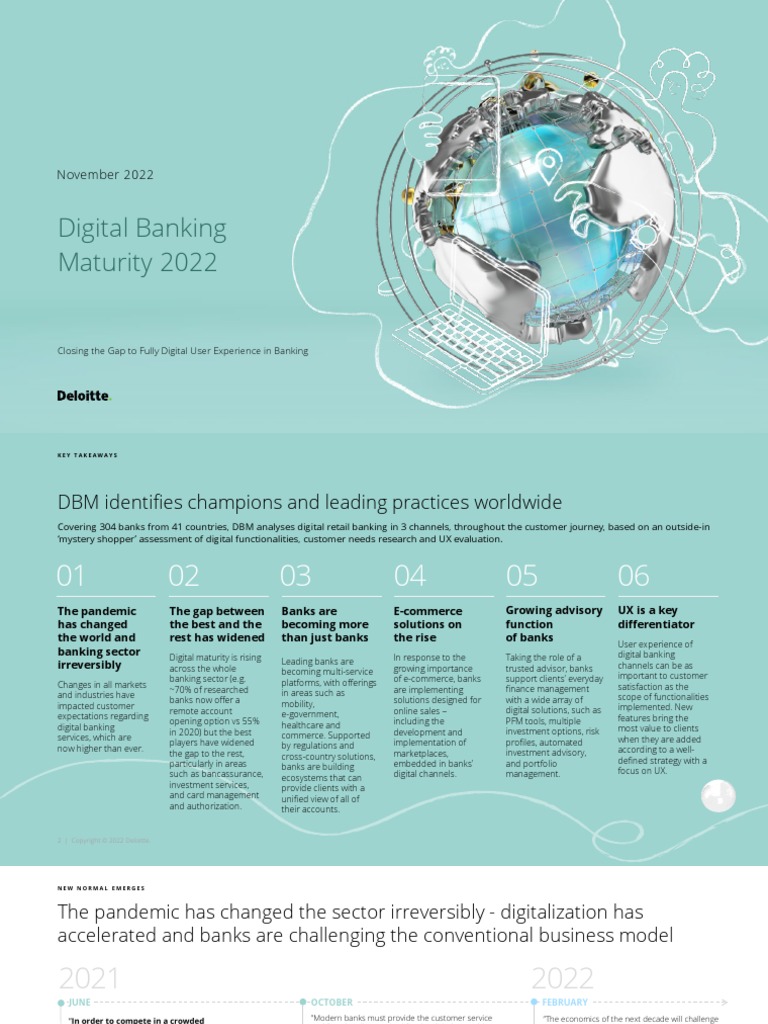 CL Digital Banking Maturity 2022 1 | PDF | Banks | Transaction Account