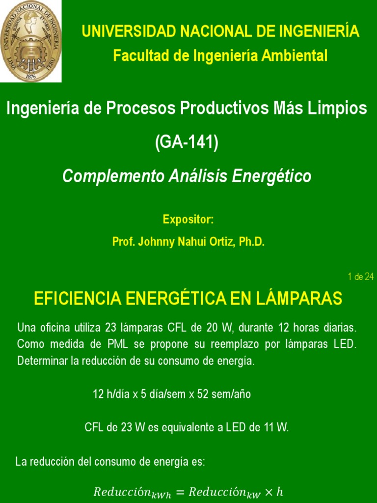 GA-141 Complemento Análisis Energético | PDF | Uso eficiente de energía ...