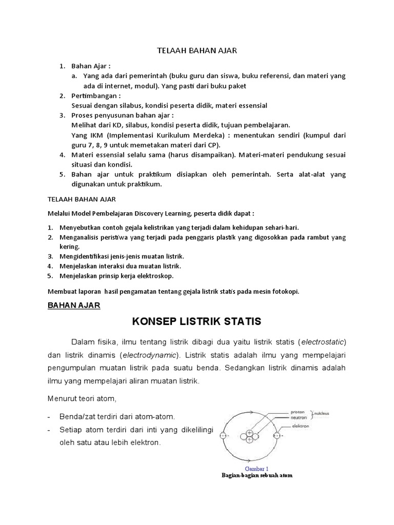 Telaah Bahan Ajar | PDF