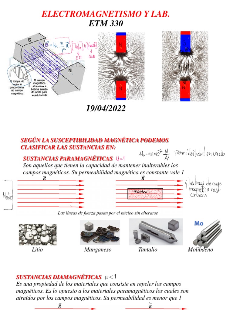 4 Clase 19-04-22 | PDF | Magnetismo | Imán