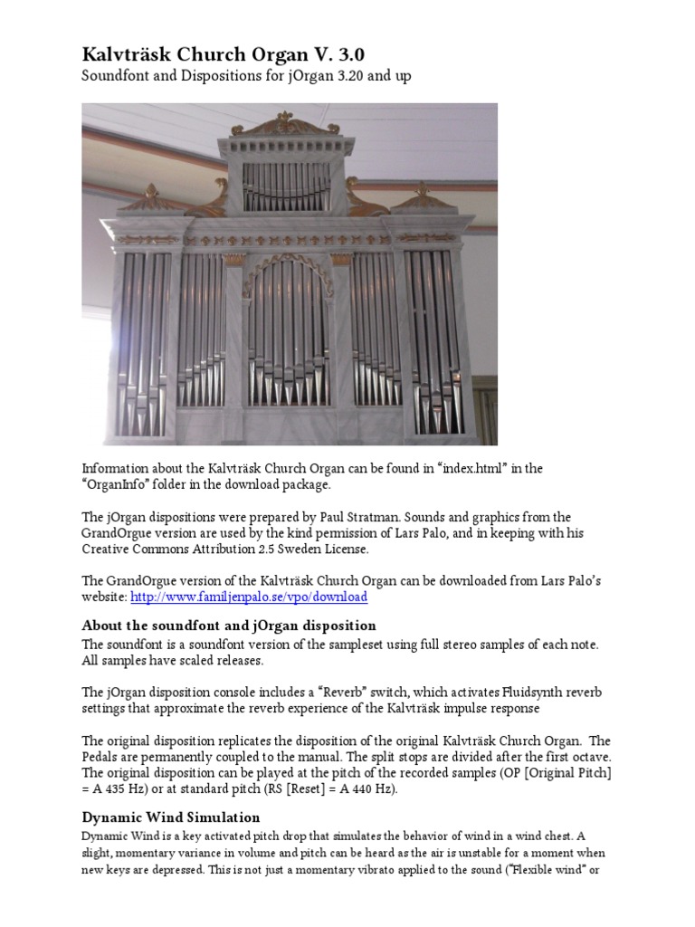 Kalvträsk Church Organ 3.0 | PDF | Science & Mathematics