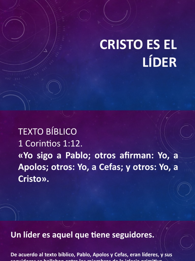 Cristo Es El Líder Pdf Cristo Título Jesús