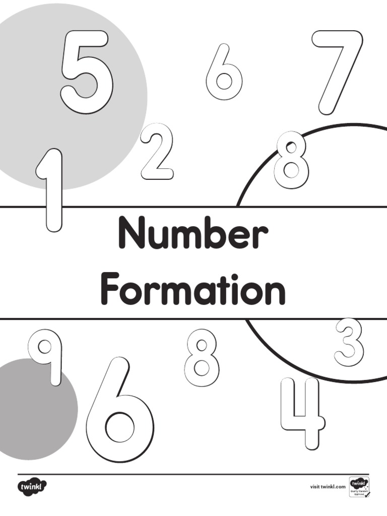 Number Formation Practice Worksheets | PDF