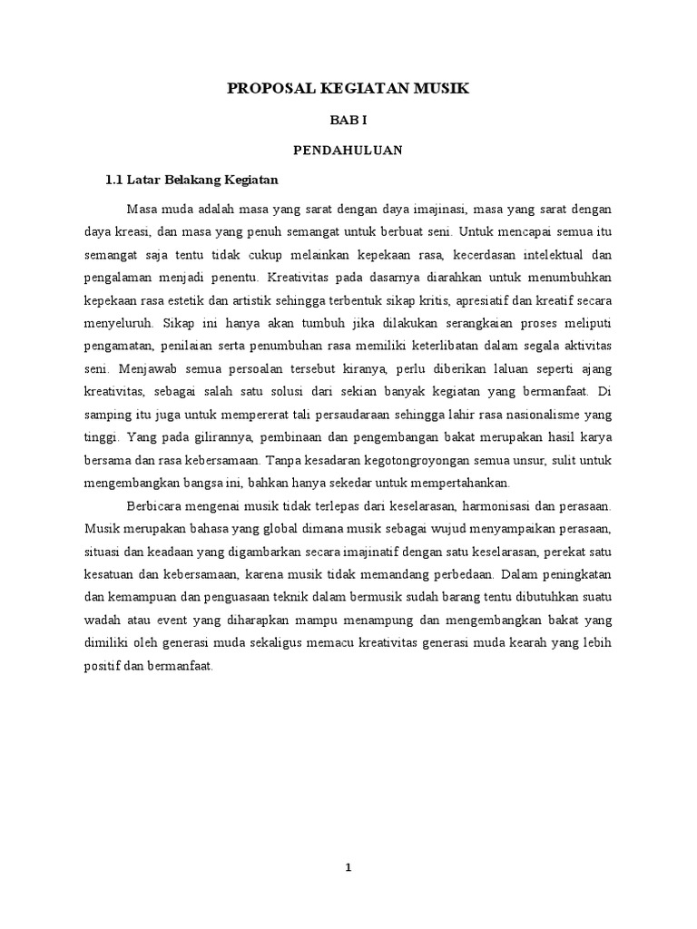Proposal Konser Musik | PDF