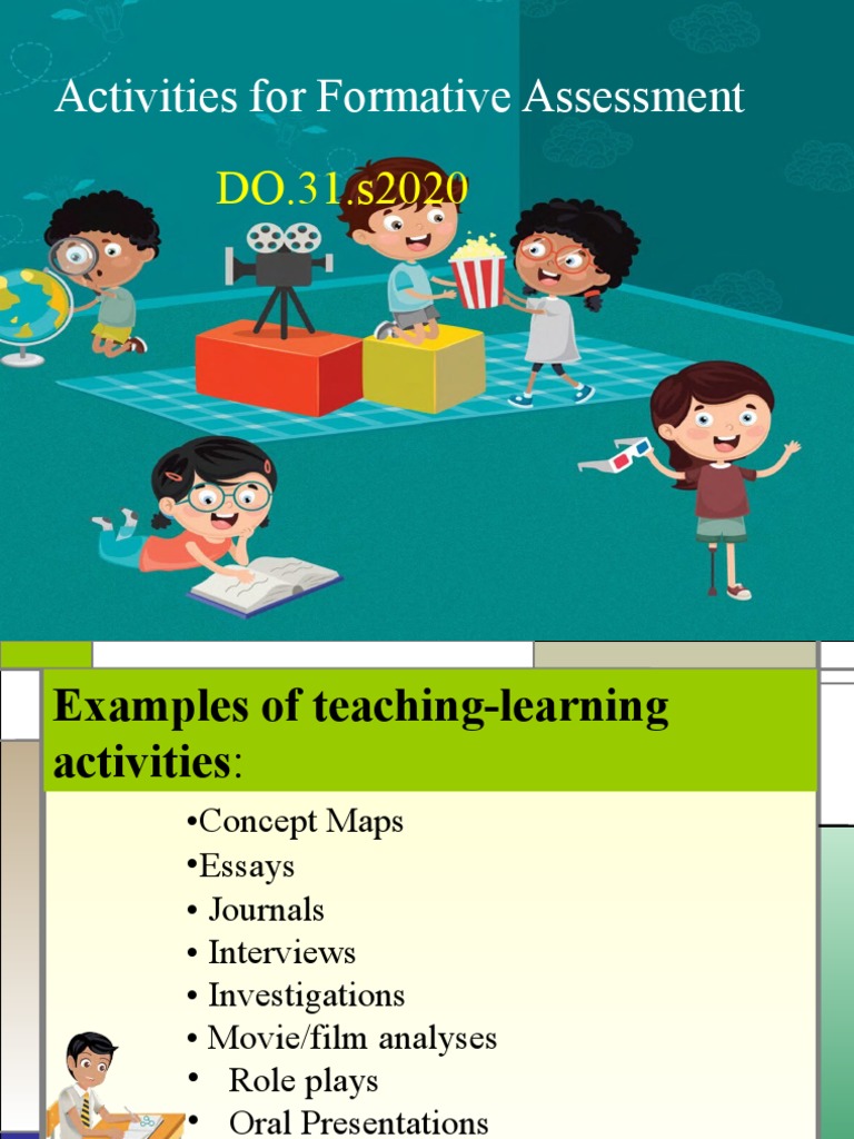 Formative Assessment Activities Guide | PDF | Educational Assessment ...