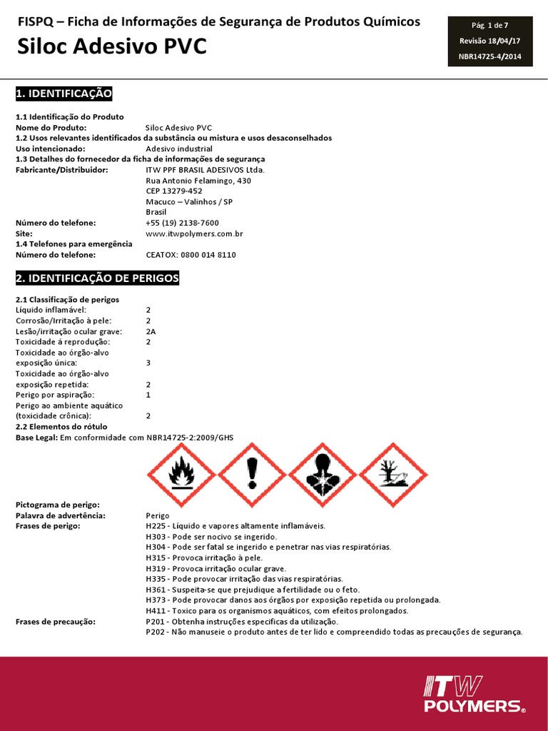 Fispq | PDF | Desperdício | Solvente