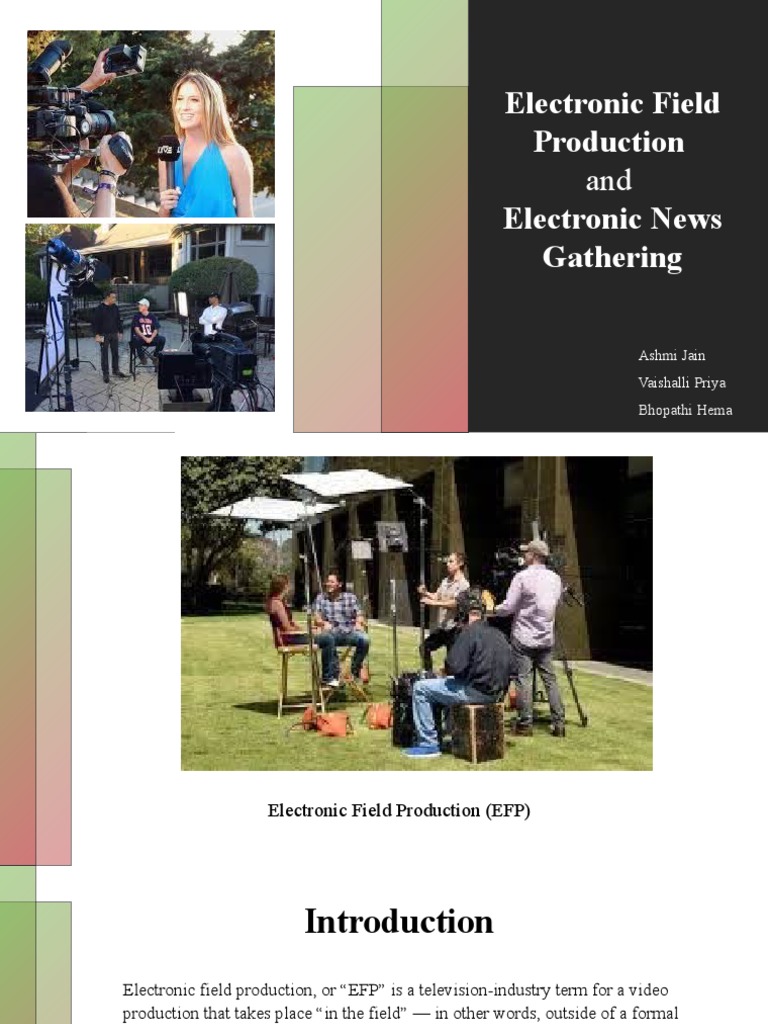 EFP and ENG Production | PDF | Television | Electronics