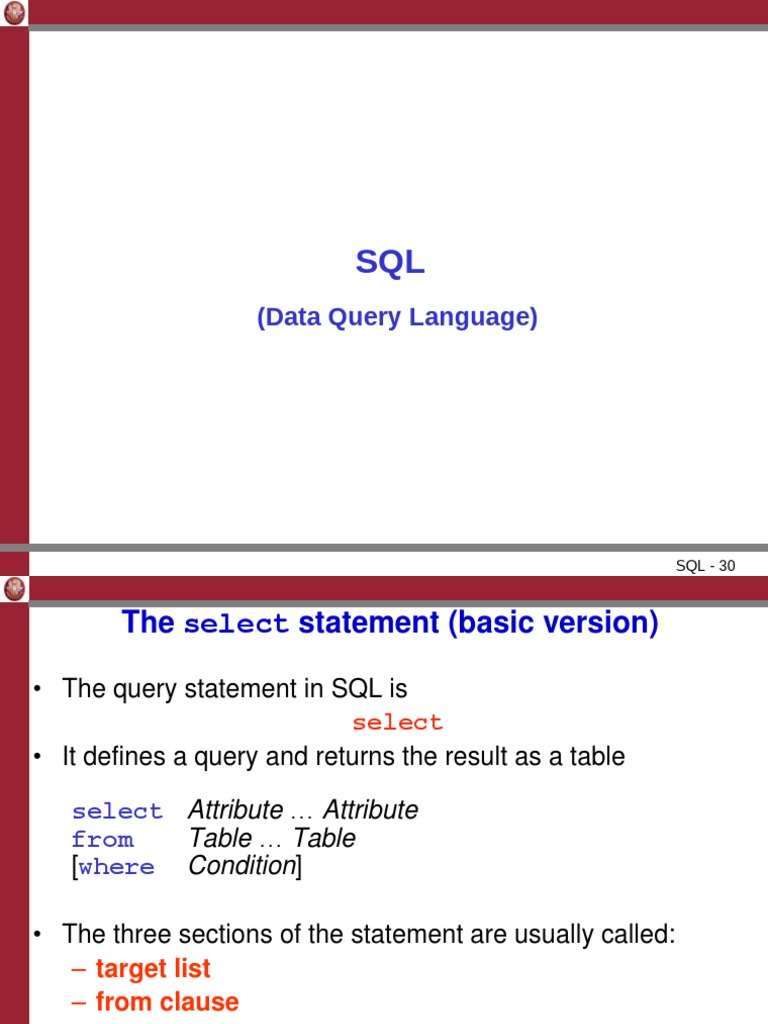 SQL Parte 1 | PDF | Databases | Relational Model