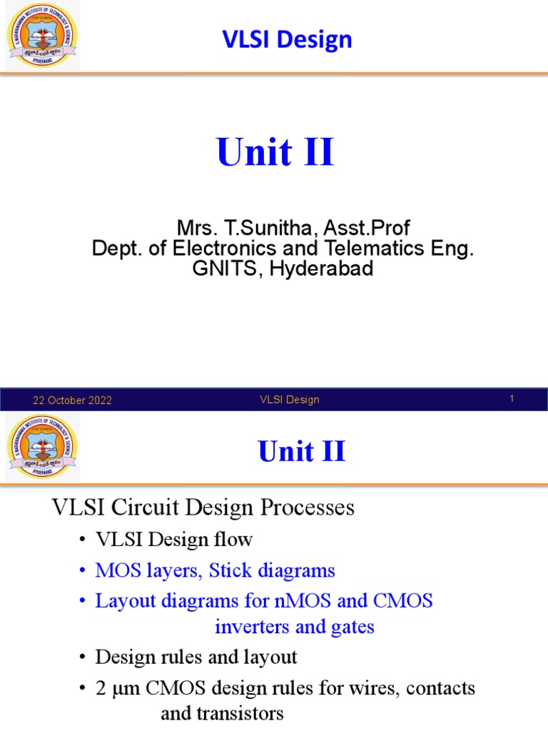 Unit2 - 2 - MOS Layers & Stick Diagrams For NMOS - CMOS - BiCMOS | PDF ...