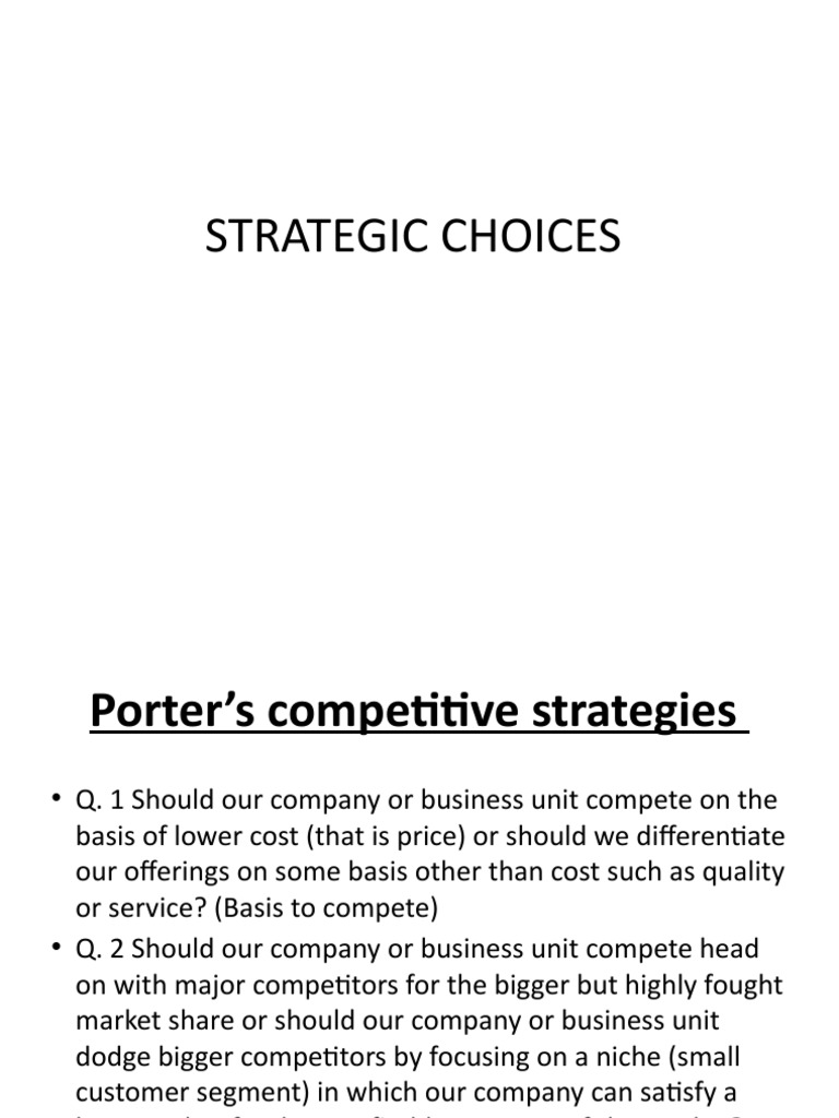 Strategic Alternatives | PDF | Strategic Management | Takeover