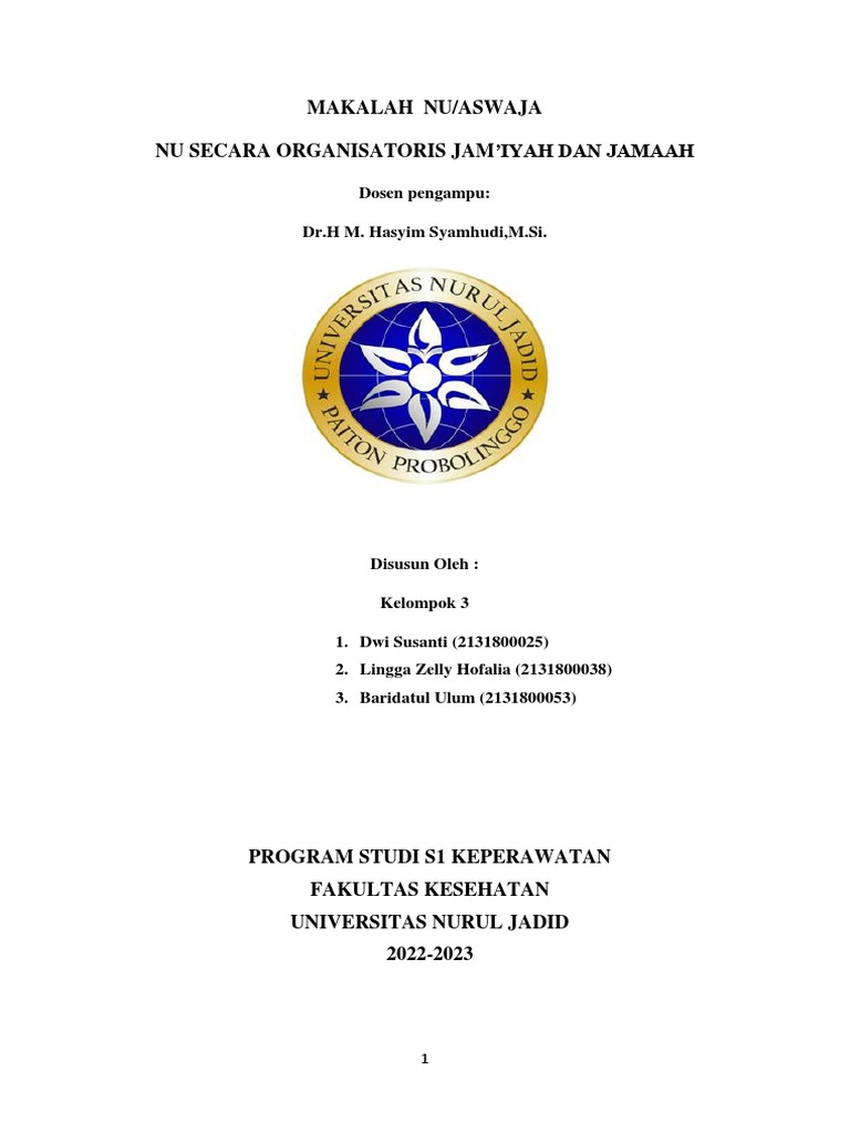Nu Jamiyah Dan Jamaah | PDF
