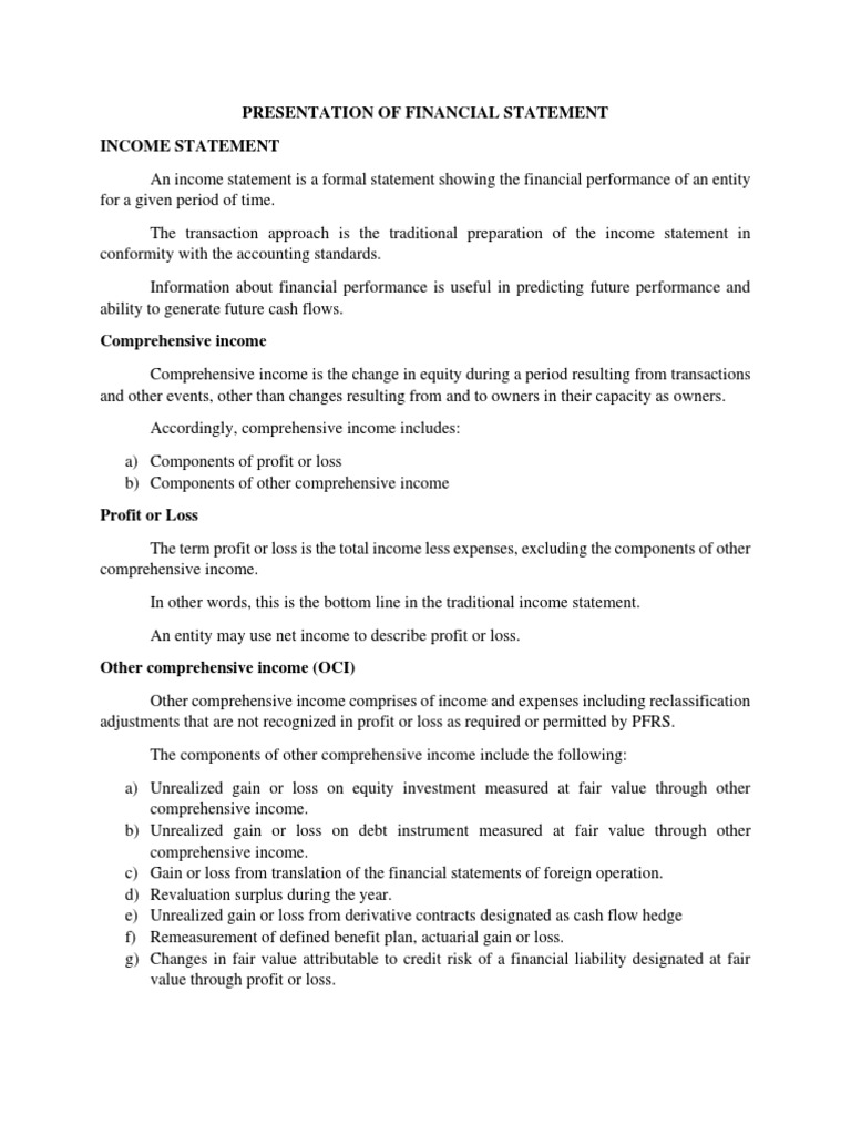 Comprehensive Income Module | PDF | Income | Income Statement