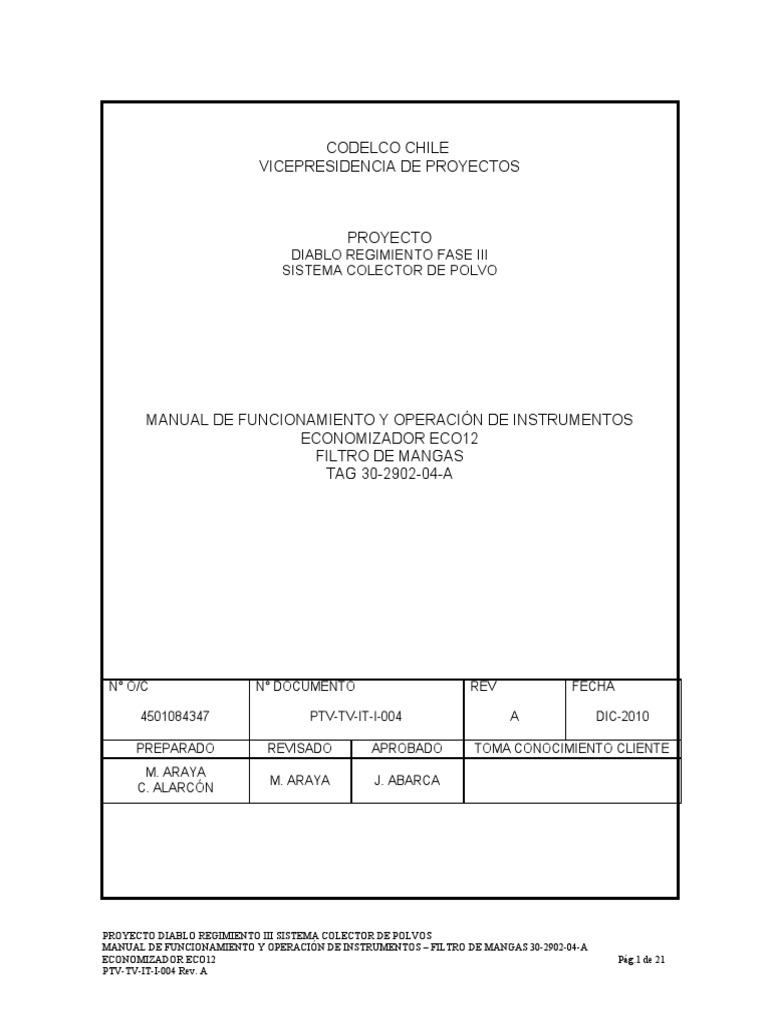 PTV TV It I 004 Economizador Eco12 Rev. A | PDF | Fusible (Eléctrico ...
