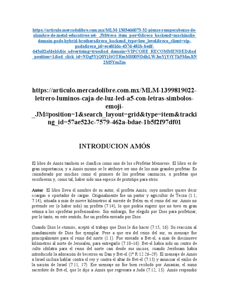 Introducion Amós | PDF