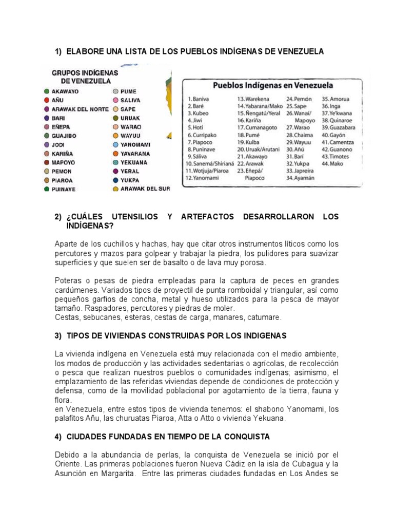 Pueblos Indígenas de Venezuela | PDF | Pueblos Indígenas de las Américas
