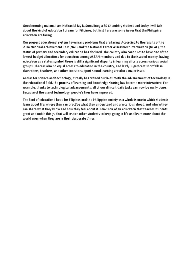 STS Activity 1 | PDF | Teachers | Learning