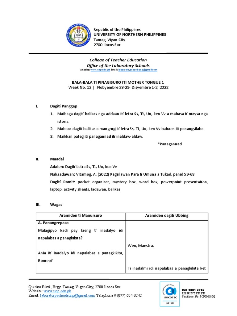 Grade 1 MTB DLP | PDF