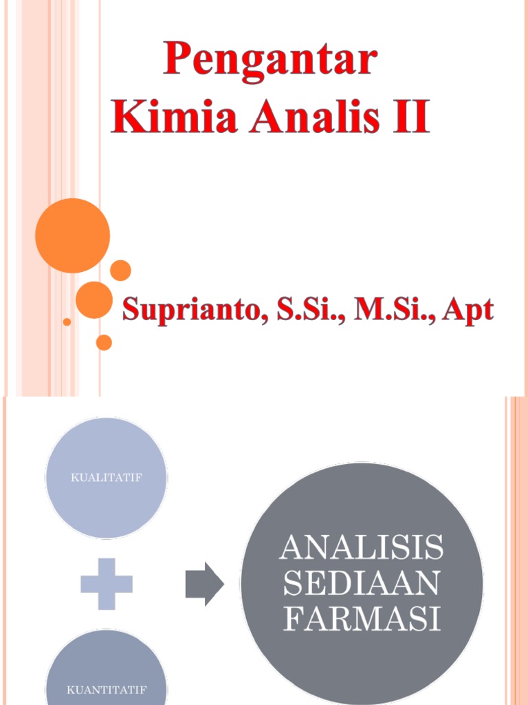 02 Pengantar Kimia Analis Ii Pdf
