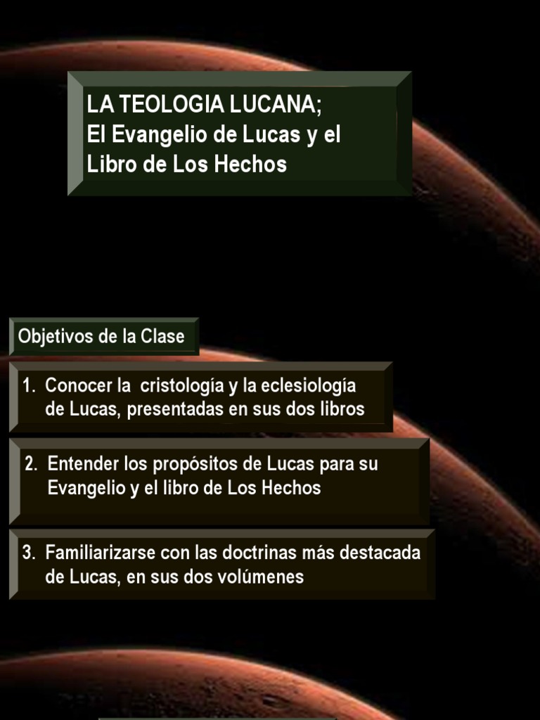 La Teologia Lucana | PDF | Evangelio De Lucas | Jesús