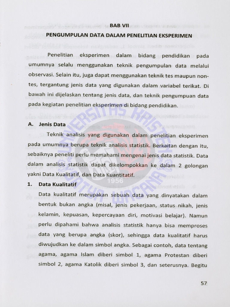 BOOK - Tritjahjo Danny - Penelitian Eksperimen - Bab 7 | PDF