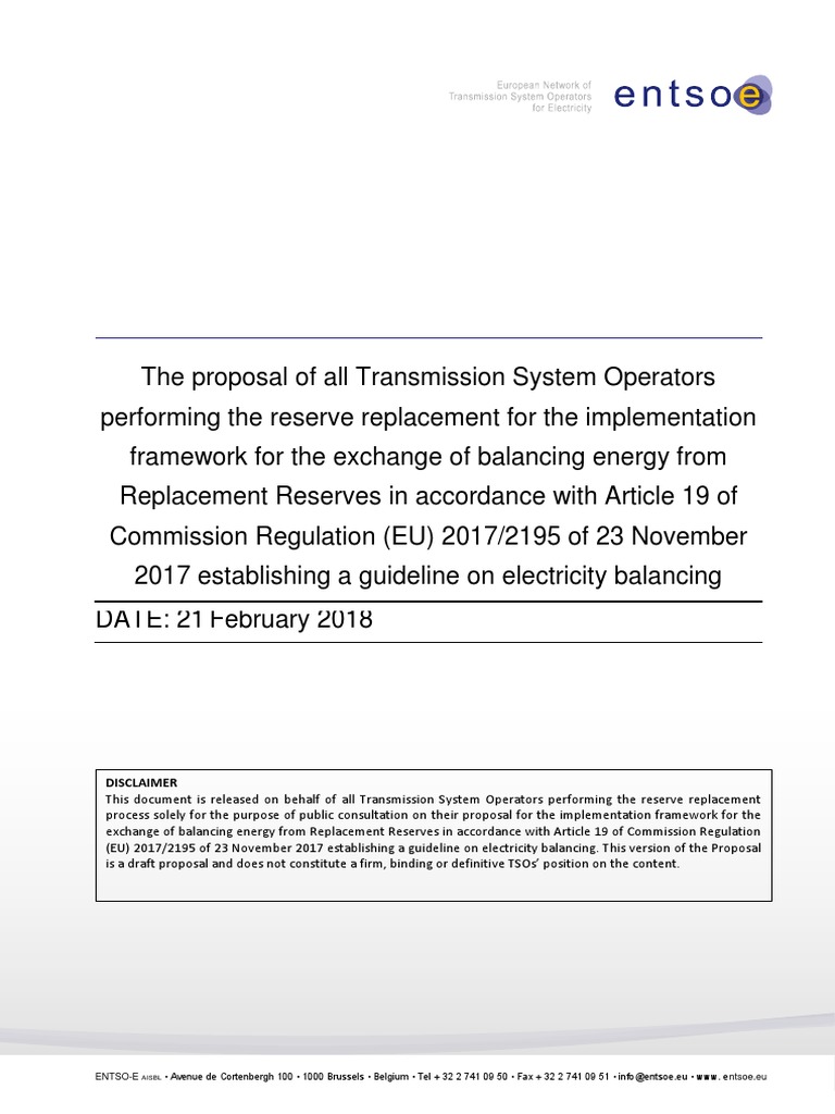 2018 02 21 - RR Implementation Framework - Public Consultation | PDF | European Union ...