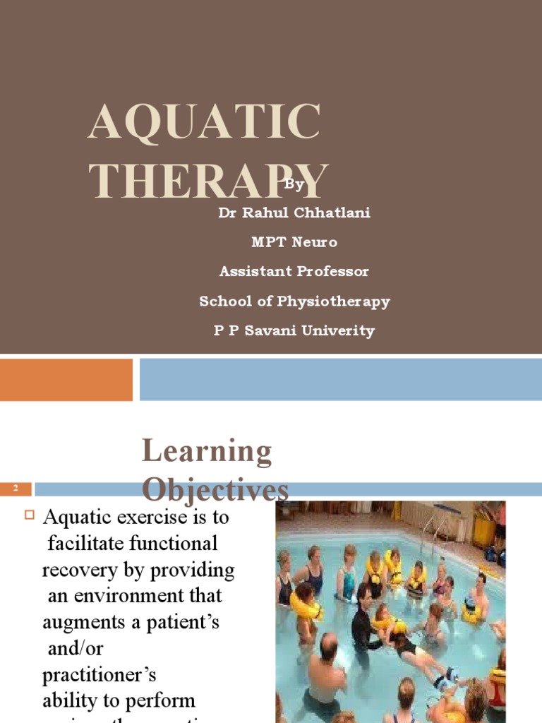 Aquatic Therapy | PDF | Physical Therapy | Strength Training