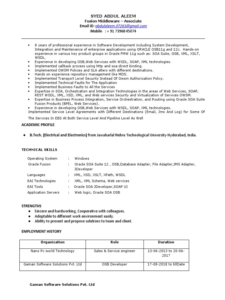 Oracle Soa Osb Abdul Aleem Pdf Computer Network Web Service