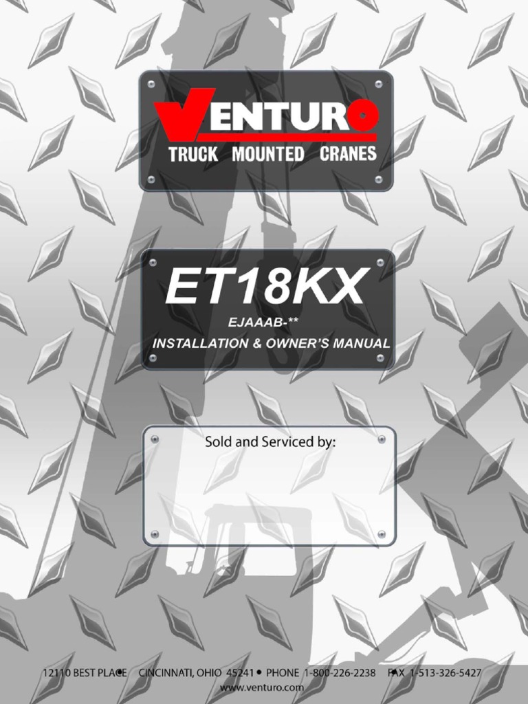 Venturo ET18KX Installation and Owner's Manual | PDF